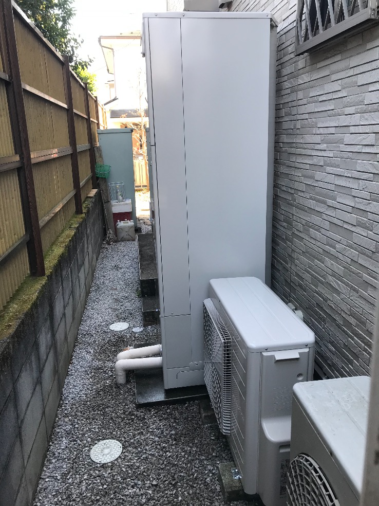 日立エコキュートBHP-TAD463から日立エコキュートBHP-F46TU｜エコキュート交換工事事例｜東京都あきる野市伊奈｜住友林業